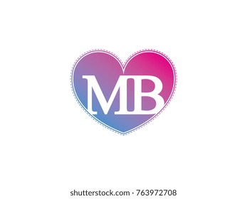Initial Letter Mr Heart Symbol Logo Stock Vector (Royalty Free) 763975909