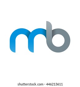 Initial Letter Mb Modern Linked Circle Stock Vector (Royalty Free ...