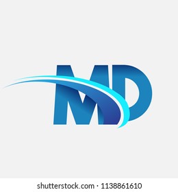 Initial Letter Md Logotype Company Name Stock Vector (Royalty Free ...