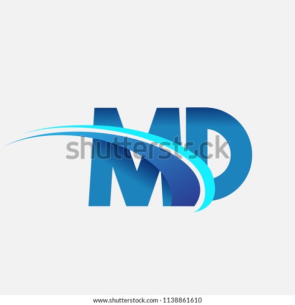 Initial Letter Md Logotype Company Name Stock Vector (Royalty Free ...