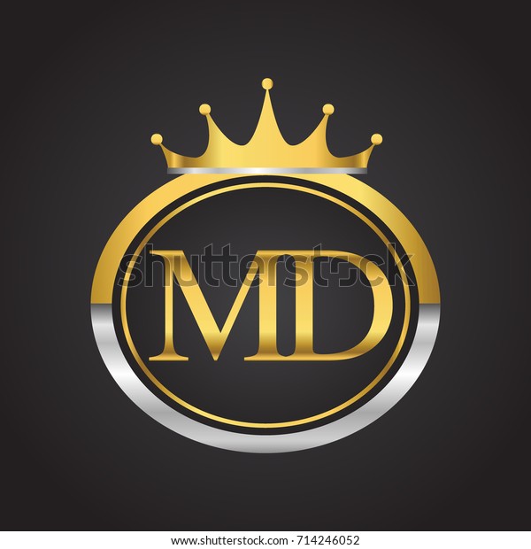 Initial Letter Md Logotype Company Name Stock Vector (Royalty Free ...