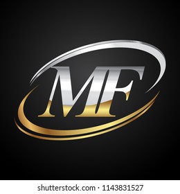 Initial Letter Mf Logotype Company Name Stock Vector (Royalty Free ...