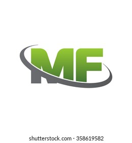 Initial Letter Mf Swoosh Ring Company Stock Vector (Royalty Free ...