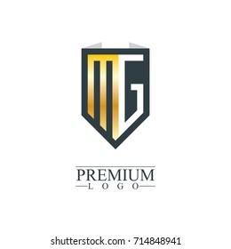 Initial Letter Mg Company Design Logo Stock Vector (Royalty Free ...