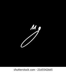 Initial Letter Mg Logo Handwritten Signature Stock Vector (Royalty Free ...