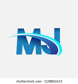 Initial Letter Mj Logotype Company Name Stock Vector (Royalty Free ...