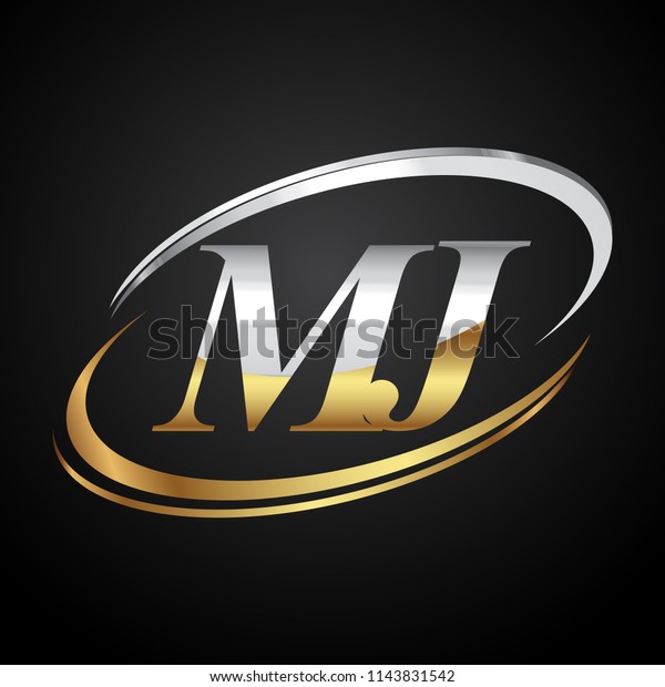 Initial Letter Mj Logotype Company Name Stock Vector (Royalty Free ...