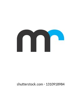 Initial Letter Mr Linked Circle Lowercase Stock Vector (Royalty Free ...