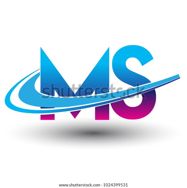 Initial Letter Ms Logotype Company Name Stock Vector (Royalty Free ...