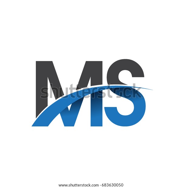 Initial Letter Ms Logotype Company Name Stock Vector (Royalty Free ...