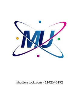 Initial Letter Wu Logotype Science Icon Stock Vector (Royalty Free ...