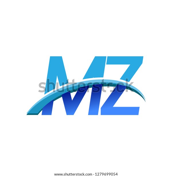 Initial Letter Mz Logotype Company Name Stock Vector (Royalty Free ...