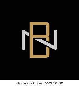 Initial Letter N B Nb Bn Stock Vector (Royalty Free) 1443441599 ...