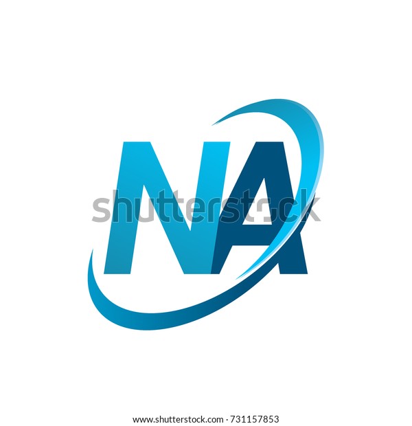 Initial Letter Na Logotype Company Name Stock Vector (Royalty Free ...