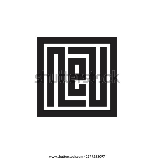 Initial Letter Neu Logo Icon Design Stock Vector (Royalty Free ...