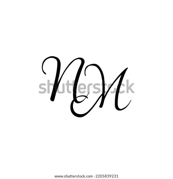 Initial Letter Nm Logo Design Stock Vector (Royalty Free) 2205839231 | Shutterstock