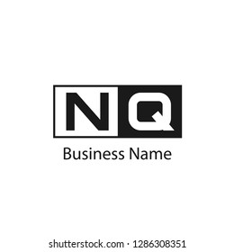Initial Letter Nq Logo Template Design Stock Vector (Royalty Free ...