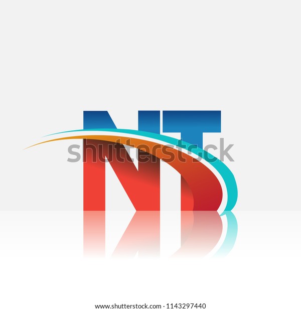 Initial Letter Nt Logotype Company Name Stock Vector (Royalty Free ...