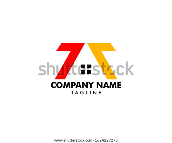Initial Letter Number 77 House Real Stock Vector (Royalty Free) 1624229275
