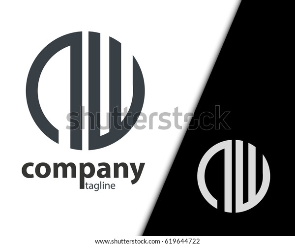Initial Letter Nw Linked Circle Logo Stock Vector (Royalty Free) 619644722 Initial Letter Nw Linked Circle Logo Stock Vector (Royalty Free) 619644722