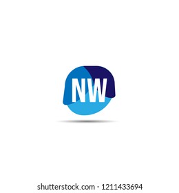 Initial Letter Nw Logo Template Design Stock Vector (Royalty Free ...