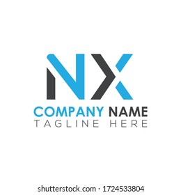 Initial Letter Nx Logo Design Vector Stock Vector (Royalty Free ...