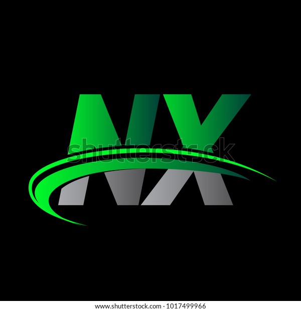 Initial Letter Nx Logotype Company Name Stock Vector (Royalty Free ...