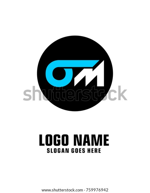 Initial Letter O M Logo Template Stock Vector (Royalty Free) 759976942 ...
