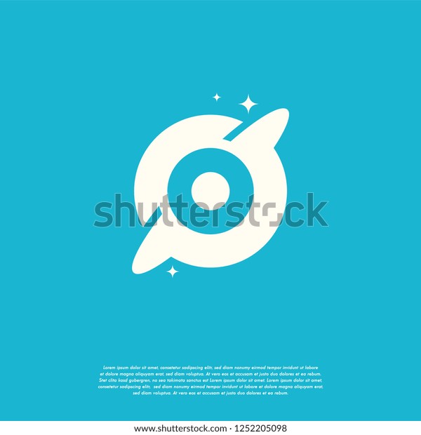 Initial Letter O Swoosh Orbit Logo Stock Vector (Royalty Free ...