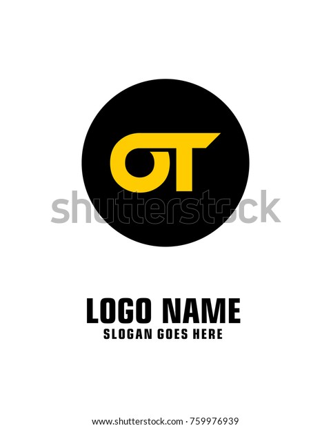 Initial Letter O T Logo Template Stock Vector (Royalty Free) 759976939
