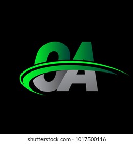 Initial Letter Oa Logotype Company Name Stock Vector (Royalty Free ...