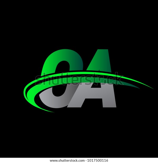 Initial Letter Oa Logotype Company Name Stock Vector (Royalty Free ...