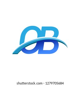 Initial Letter Ob Logotype Company Name Stock Vector (Royalty Free ...