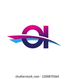 Initial Letter Oi Logotype Company Name Stock Vector (Royalty Free ...