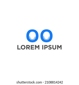 Initial Letter Oo Smile Lowercase Logo Stock Vector (Royalty Free ...