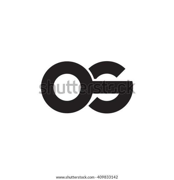 Initial Letter Os Linked Round Lowercase Stock Vector (Royalty Free ...