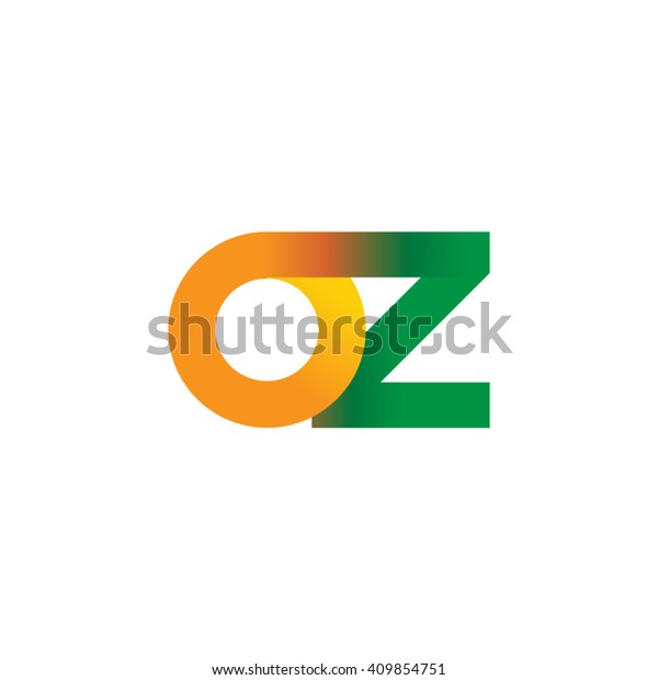 Initial Letter Oz Linked Round Lowercase Stock Vector (Royalty Free ...