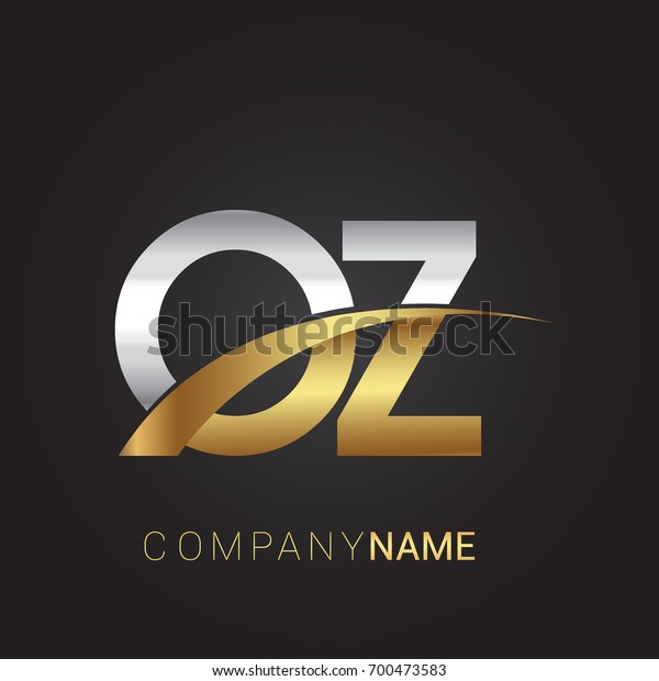 Initial Letter Oz Logotype Company Name Stock Vector (Royalty Free ...