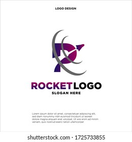 Initial Letter P Rocket Logo Design Stock Vector (Royalty Free ...