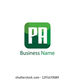 Initial Letter Pa Logo Template Design Stock Vector (Royalty Free ...