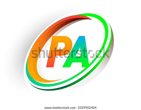 Initial Letter Pa Logotype Company Name Stock Vector (Royalty Free ...