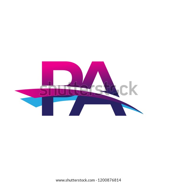 Initial Letter Pa Logotype Company Name Stock Vector (Royalty Free ...