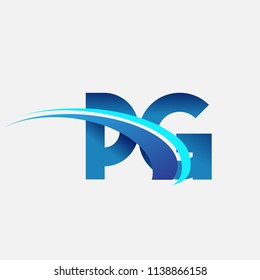 Initial Letter Pg Logotype Company Name Stock Vector (Royalty Free ...