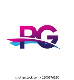 Initial Letter Pg Logotype Company Name Stock Vector (Royalty Free ...