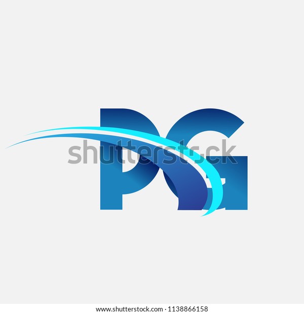 Initial Letter Pg Logotype Company Name Stock Vector (Royalty Free ...