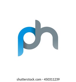 Initial Letter Ph Modern Linked Circle Stock Vector (Royalty Free ...