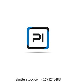 Initial Letter Pi Logo Template Design Stock Vector (Royalty Free ...