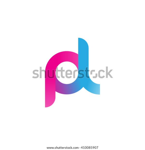 Initial Letter Pl Linked Round Lowercase Stock Vector (Royalty Free ...