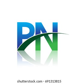 Initial Letter Pn Logotype Company Name Stock Vector (Royalty Free ...
