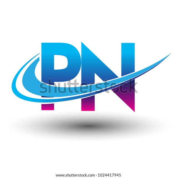 Initial Letter Pn Logotype Company Name Stock Vector (Royalty Free ...